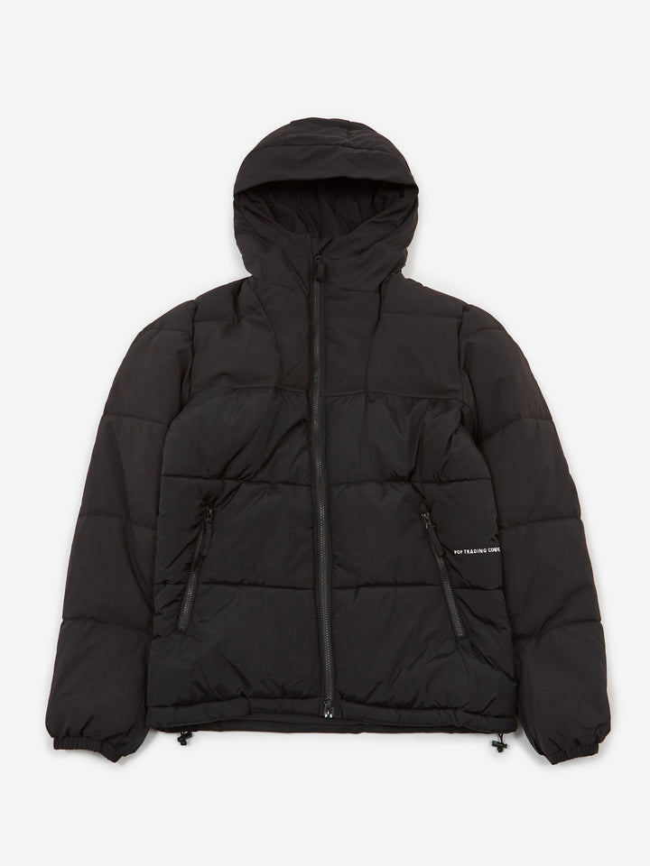 Pop Trading Company Alex Puffer Jacket - Black – Goodhood