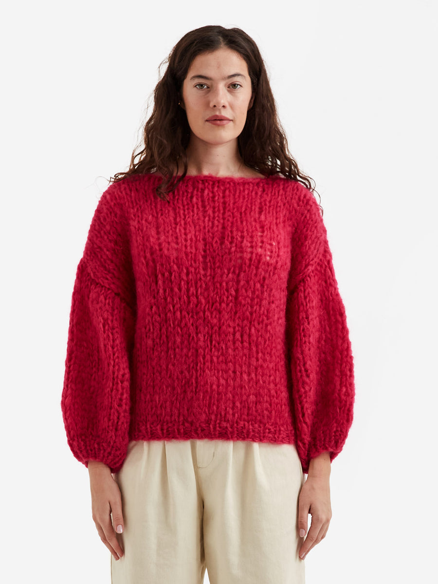 Maiami Mohair Big Sweater - Hot Pink – Goodhood