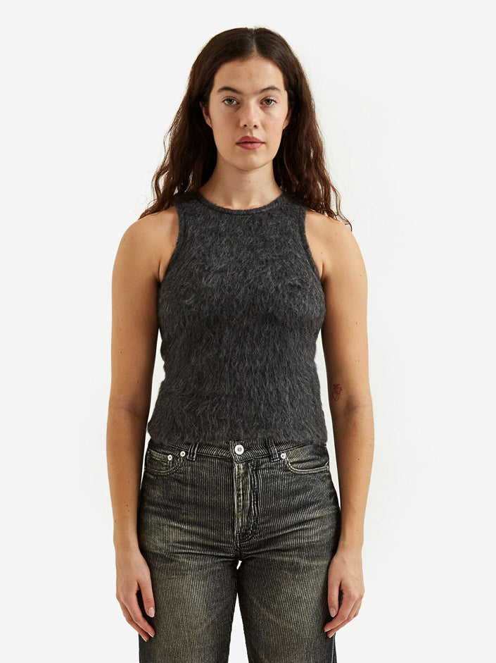 Our Legacy Wave Alpaca Tank - Ash Grey Alpaca – Goodhood