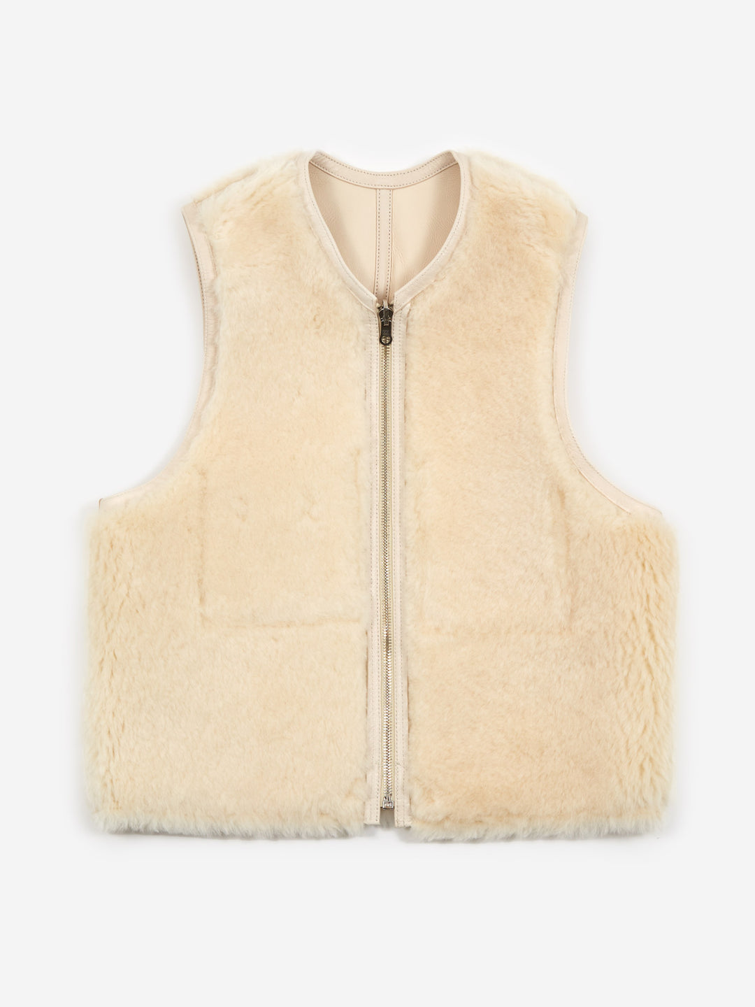 Our Legacy Reversible Shearling Vest - Royal White – Goodhood