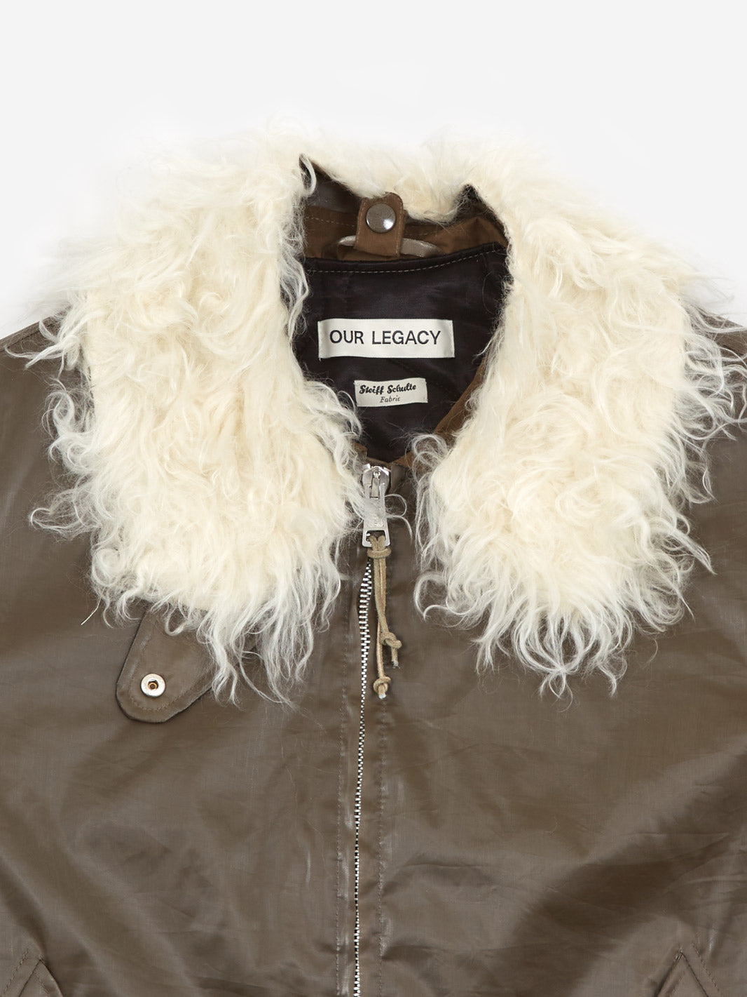 Our Legacy Glyptodon Bomber - Army Green Shimmer Tech – Goodhood