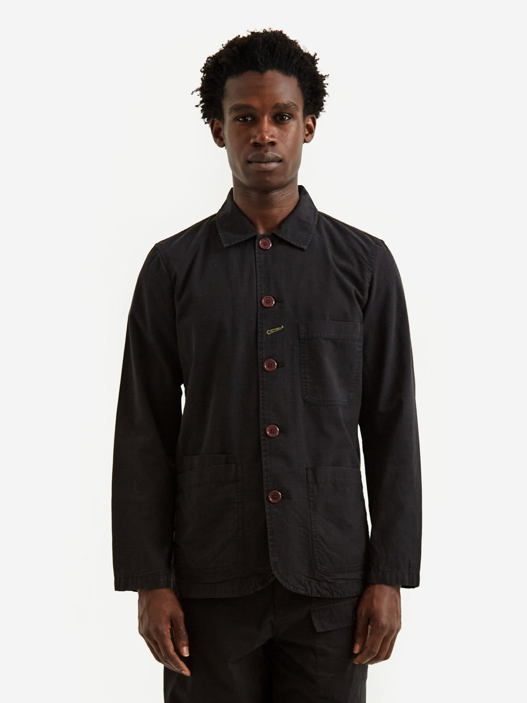 Universal Works Bakers Jacket - Black – Goodhood