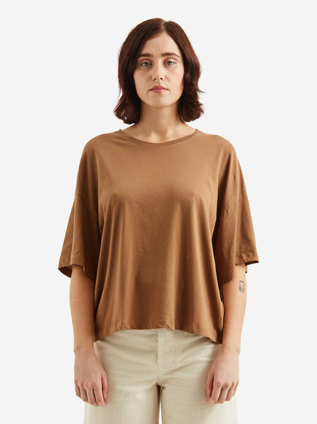 Kowtow Light Boxy Tee - Earth – Goodhood