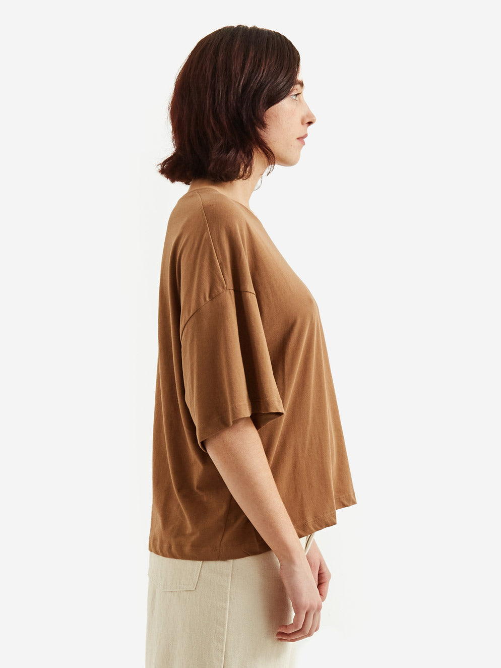 Kowtow Light Boxy Tee - Earth – Goodhood