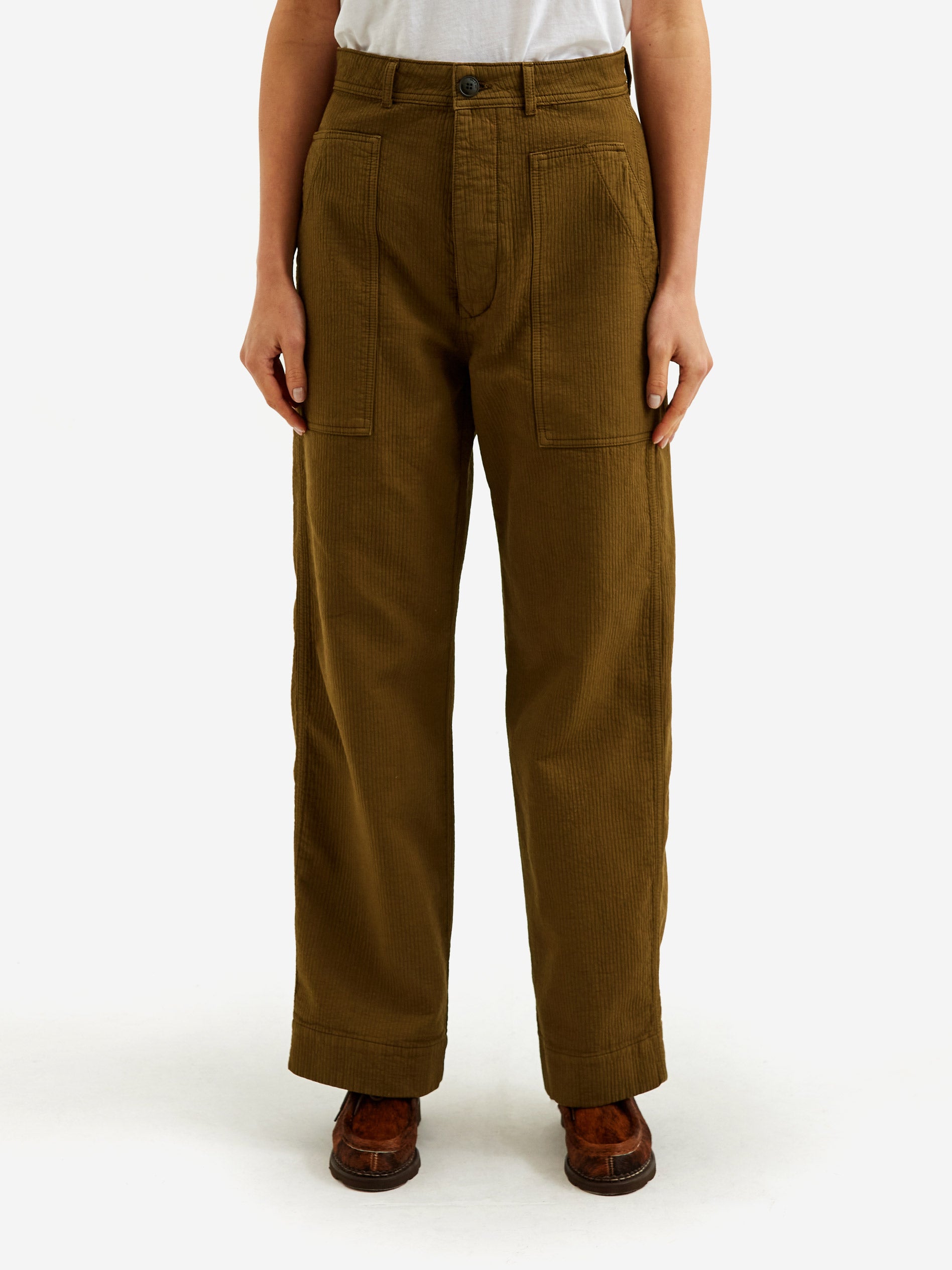 Girls Of Dust Karate Cotton Sailor Fatigue Pant - Olive – Goodhood