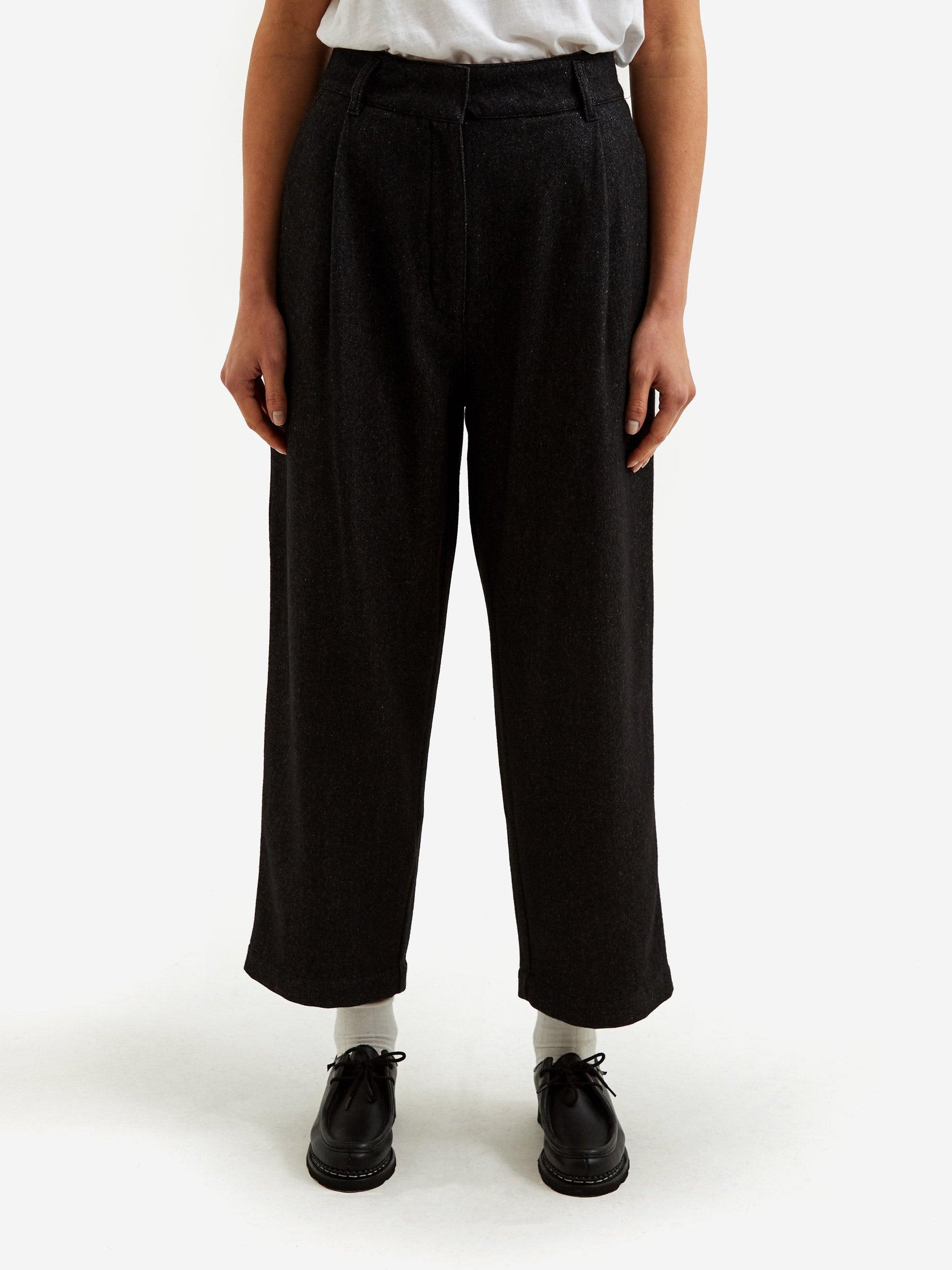 Girls Of Dust Russel Wool British Worker Pant - Anthracite – Goodhood