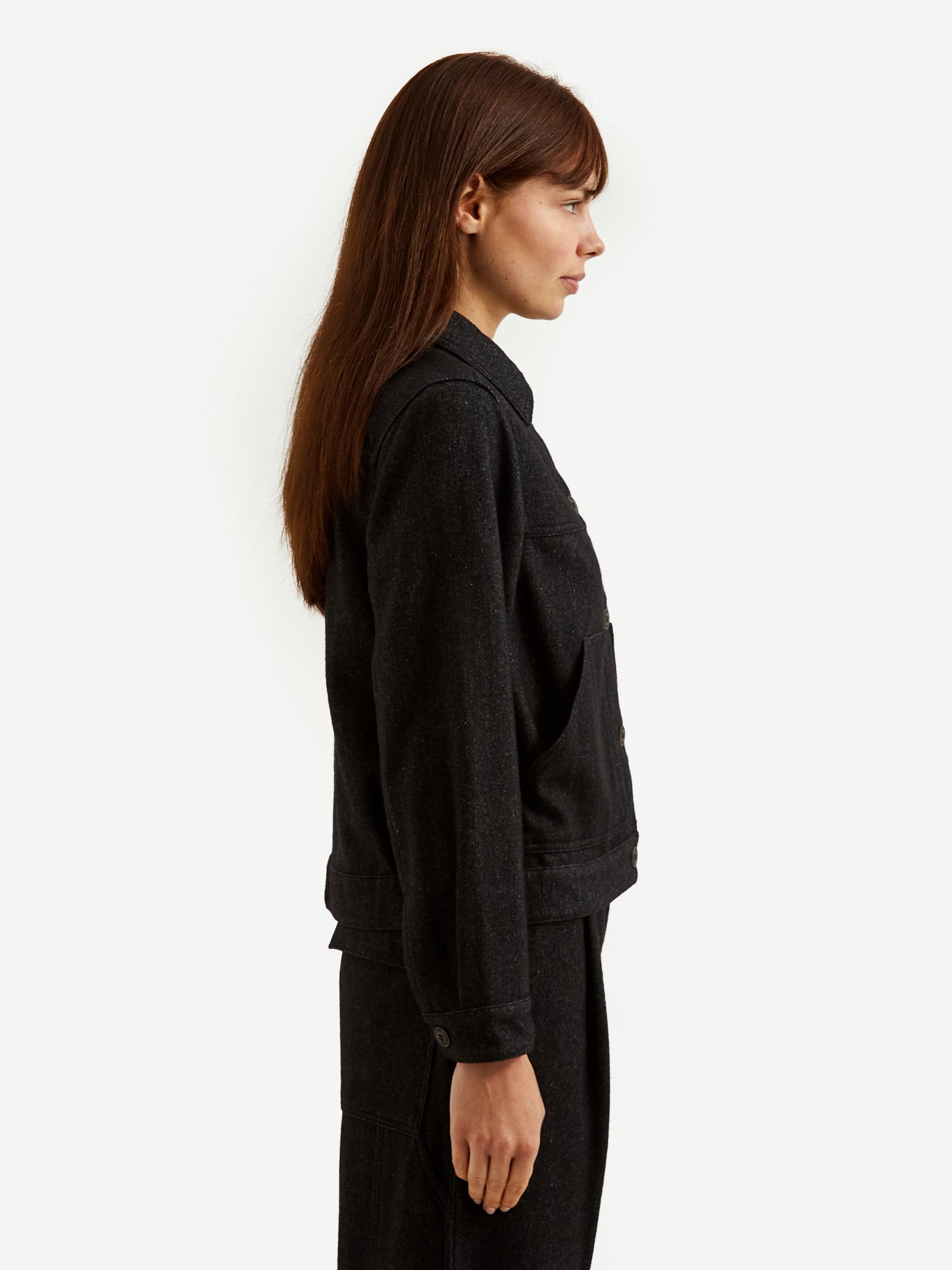 Girls Of Dust Russel Wool Trucker Jacket - Anthracite – Goodhood