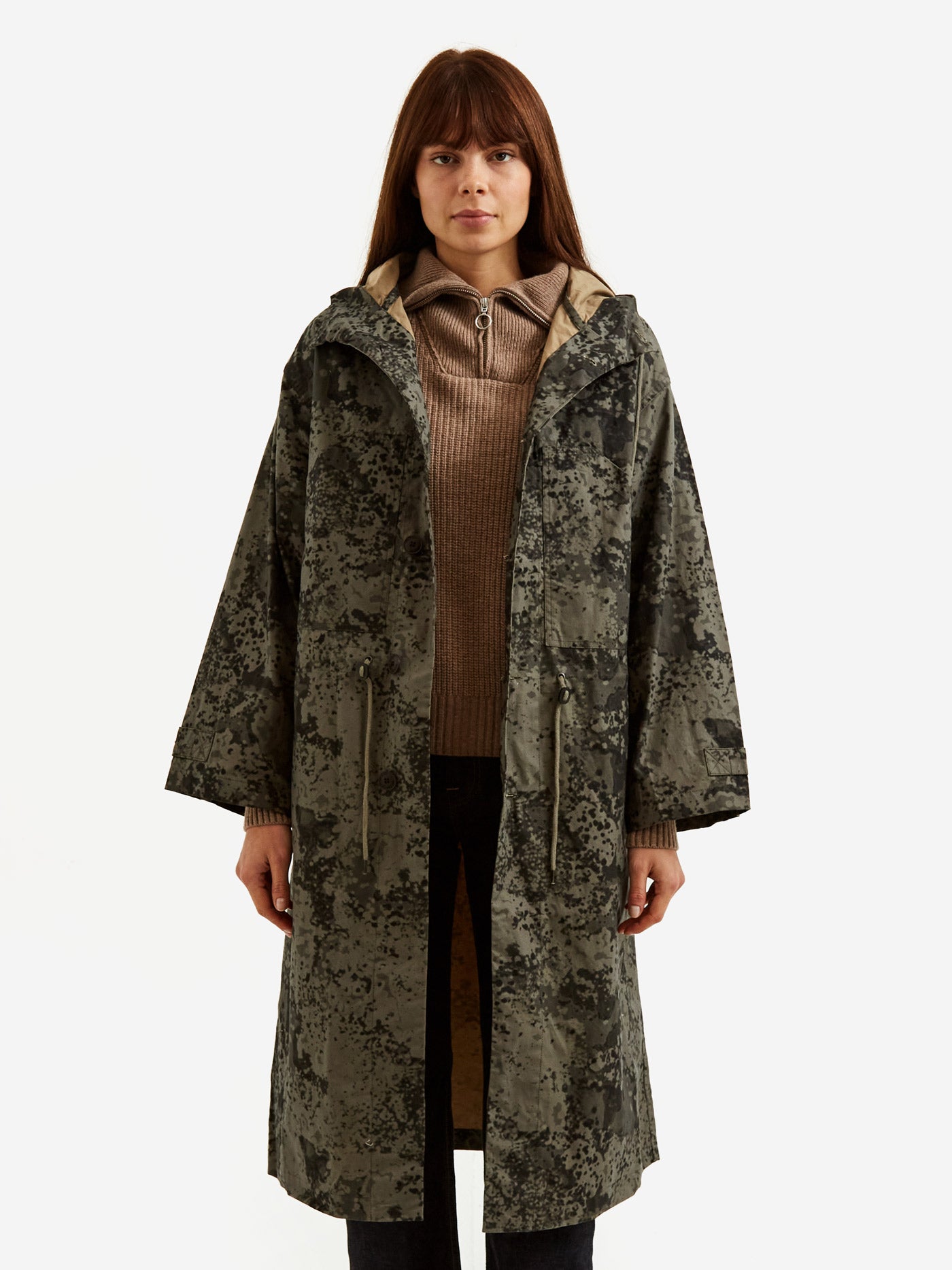 Girls Of Dust Tempest Camo Sailor Trench - Grey – Goodhood