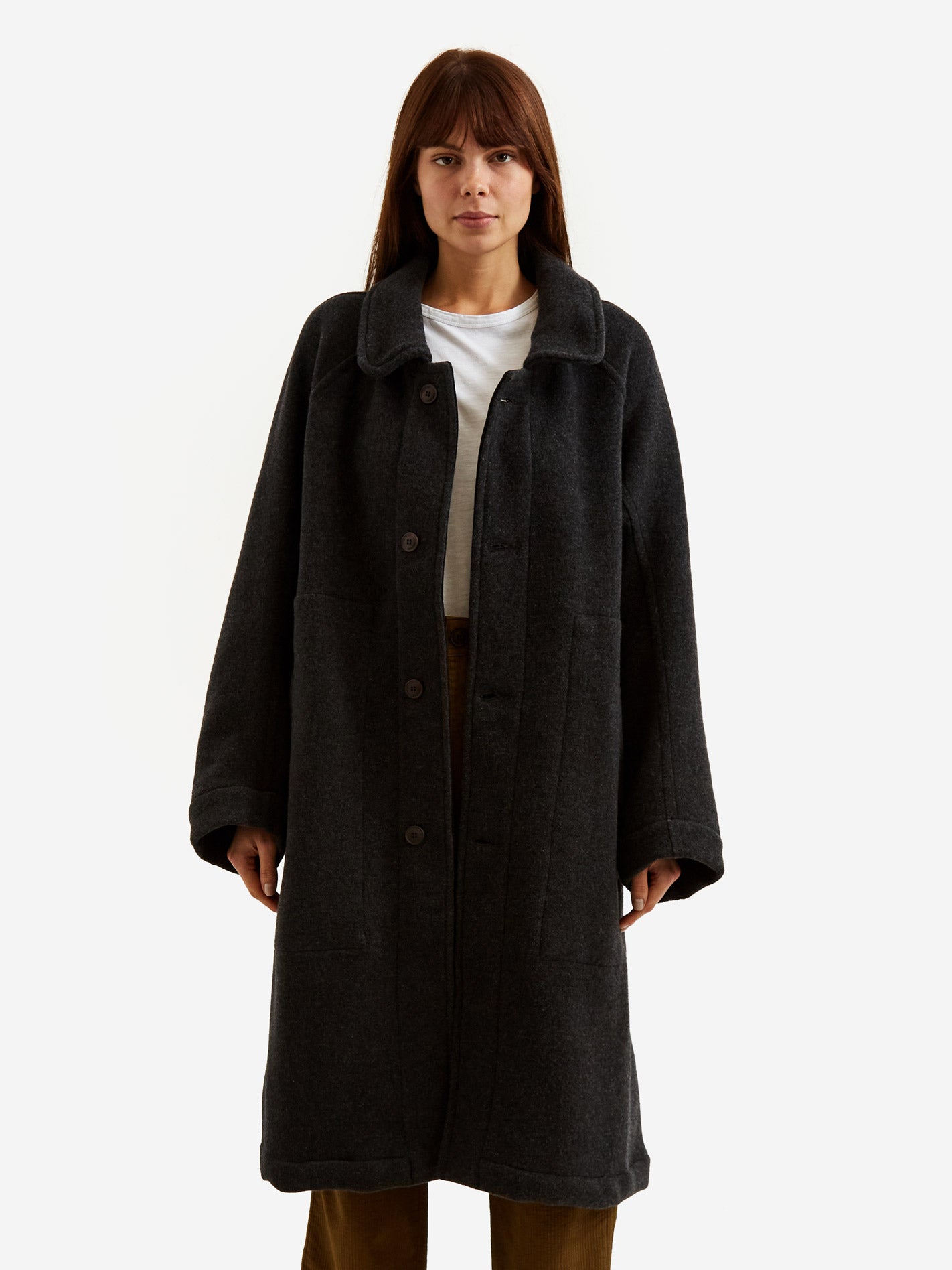 Girls Of Dust Reversible Golf Wool Army Trench - Caviar – Goodhood