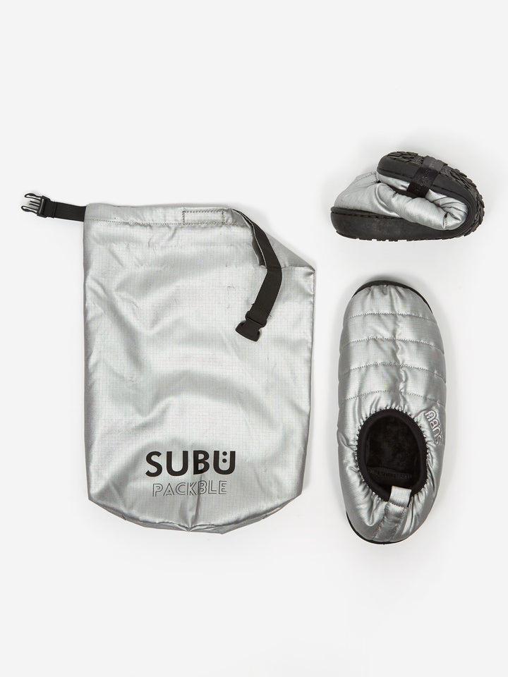 Subu Packable Slipper - Foil Silver – Goodhood