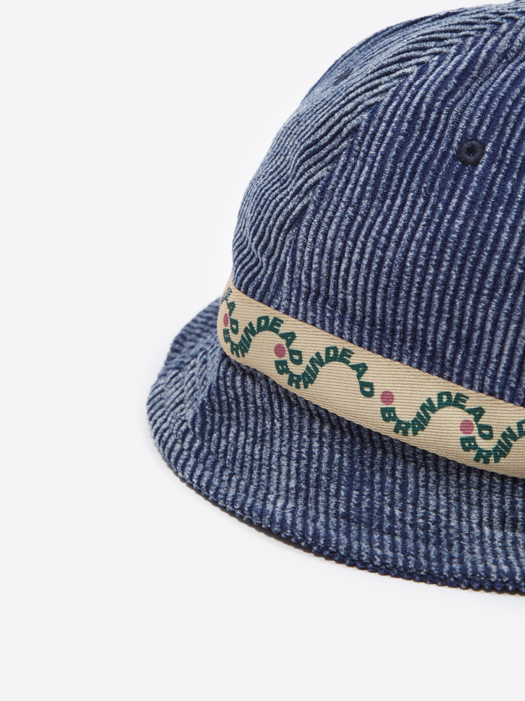 Brain Dead BD Wave Bell Bucket Hat - Navy – Goodhood