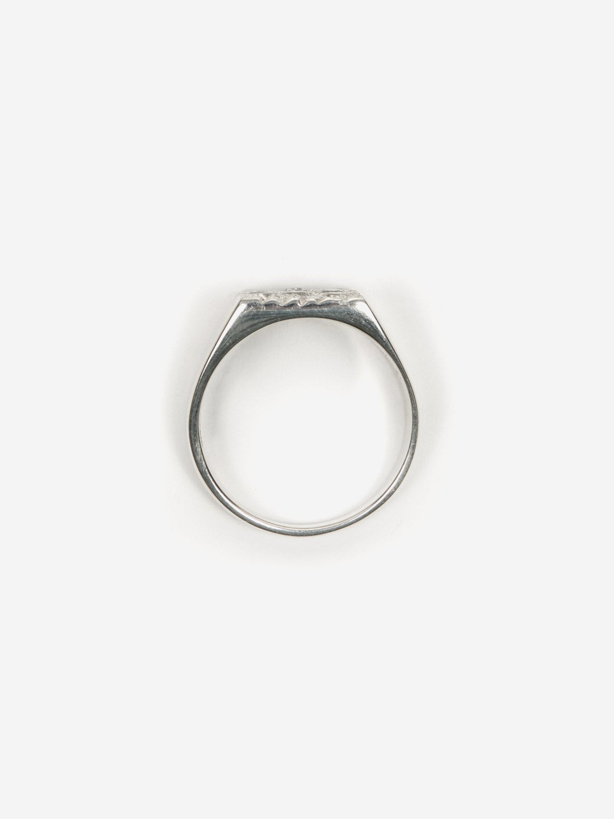 Bleue Burnham Mini Rose Garden Signet Ring - Silver/Clear – Goodhood