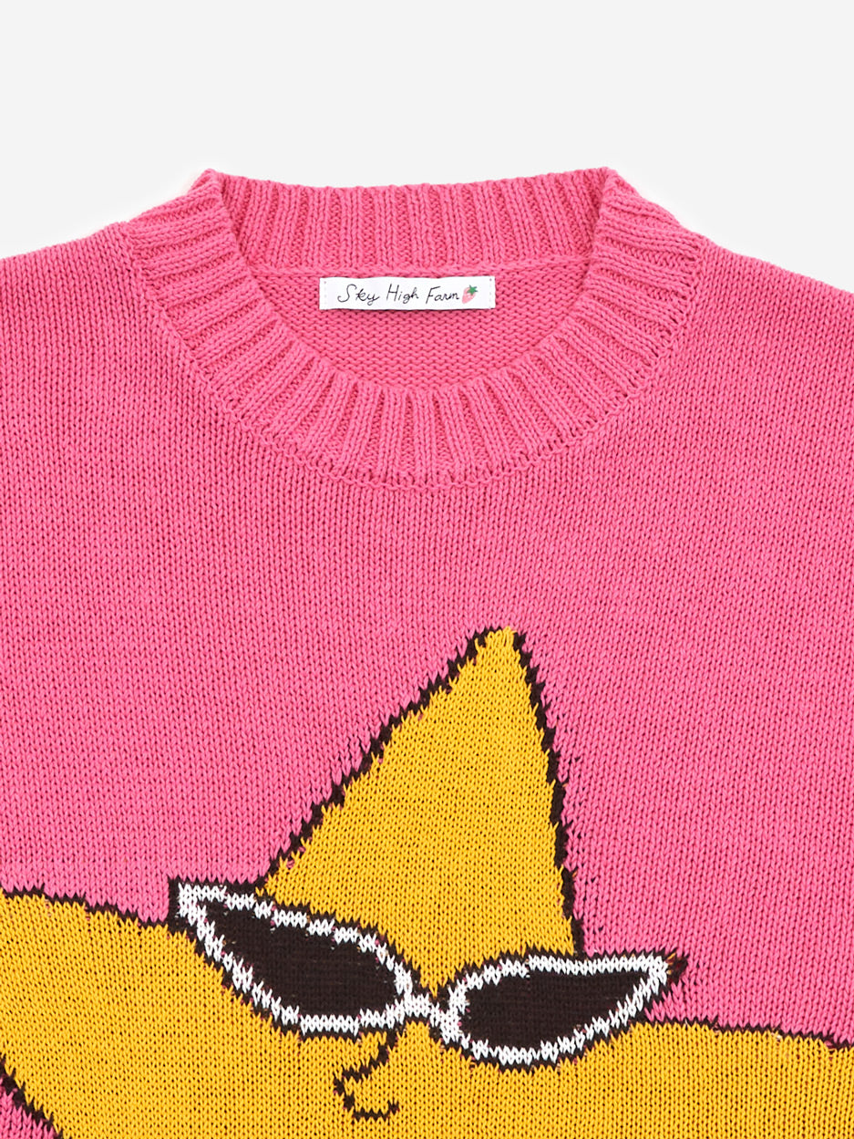 Sky High Farm Intarsia Sweater Knit - Pink – Goodhood