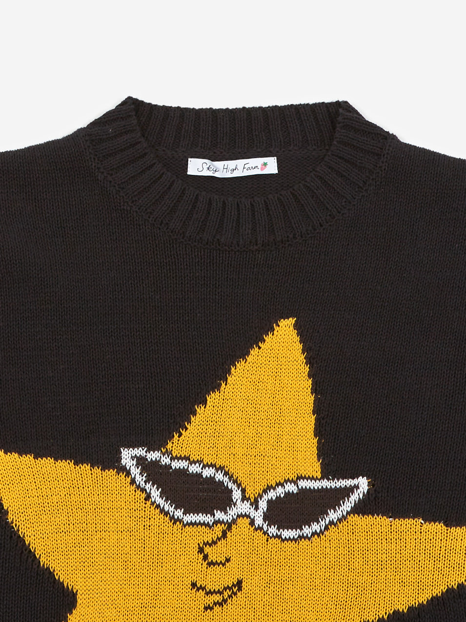 Sky High Farm Intarsia Sweater Knit - Black – Goodhood