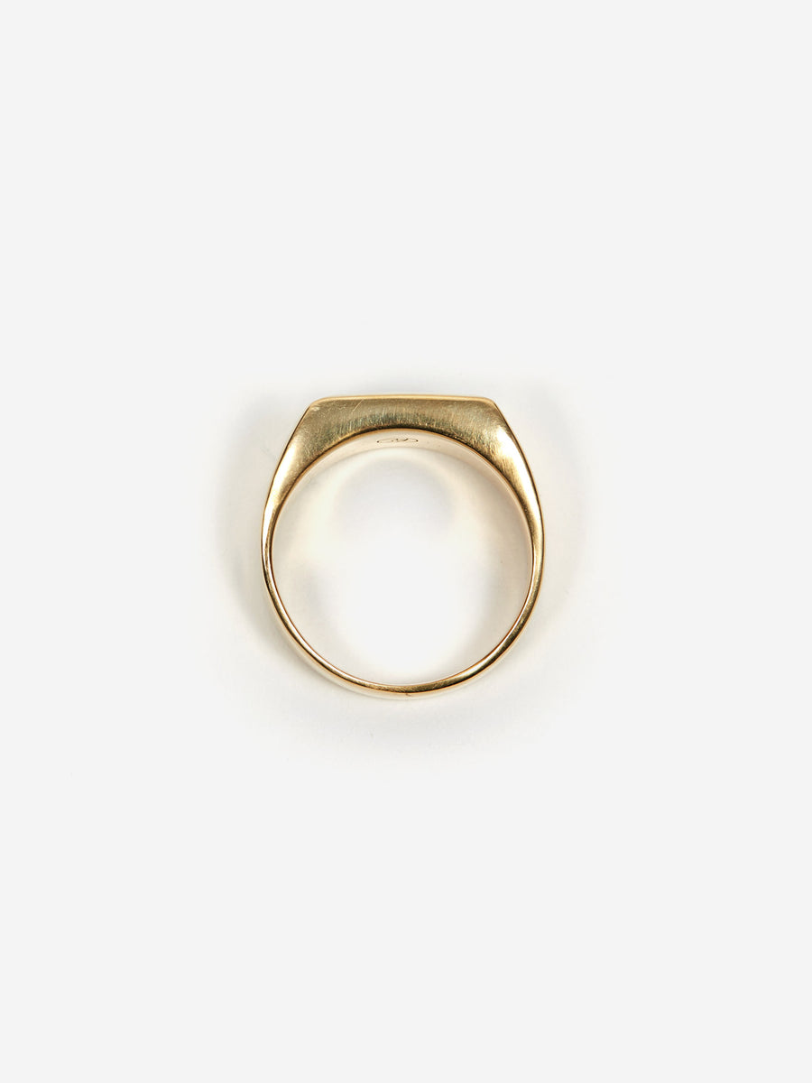 Rachel Entwistle Plato Signet Ring - Gold Vermeil/Black Onyx – Goodhood