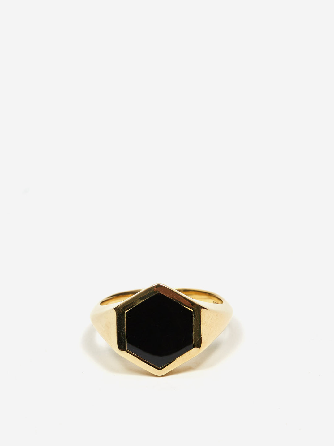 Rachel Entwistle Varo Signet Ring - Gold Vermeil/Black Onyx – Goodhood