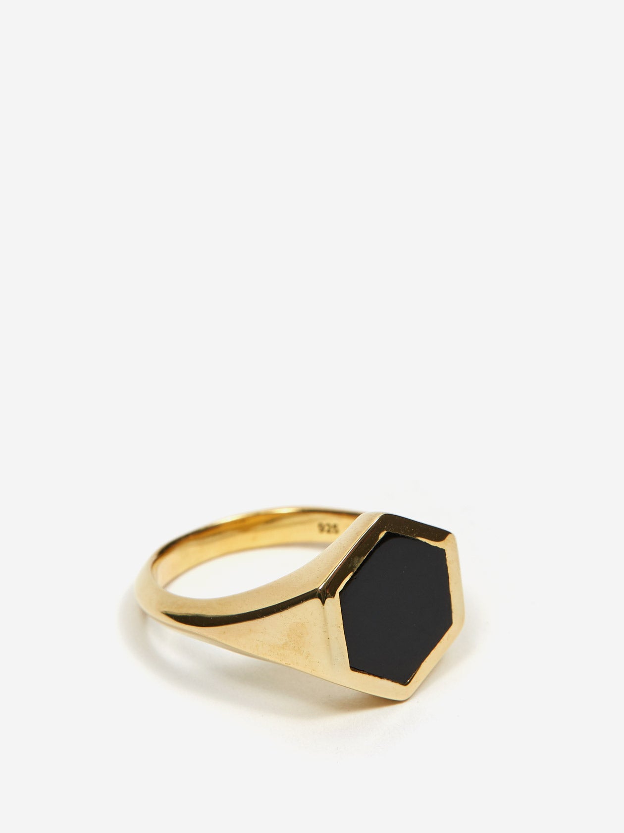 Rachel Entwistle Varo Signet Ring - Gold Vermeil/Black Onyx – Goodhood