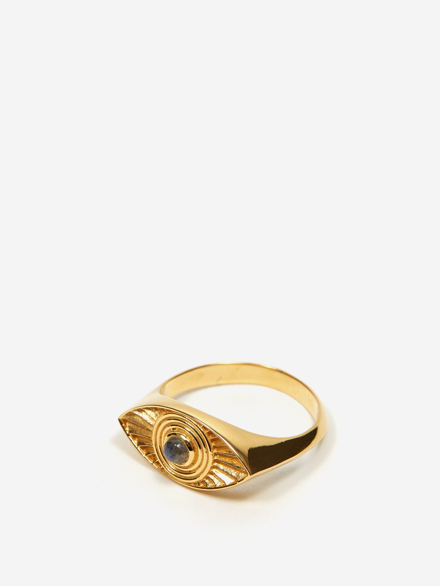 Rachel Entwistle Rays Of Light Ring - Gold Plating/Labradorite – Goodhood