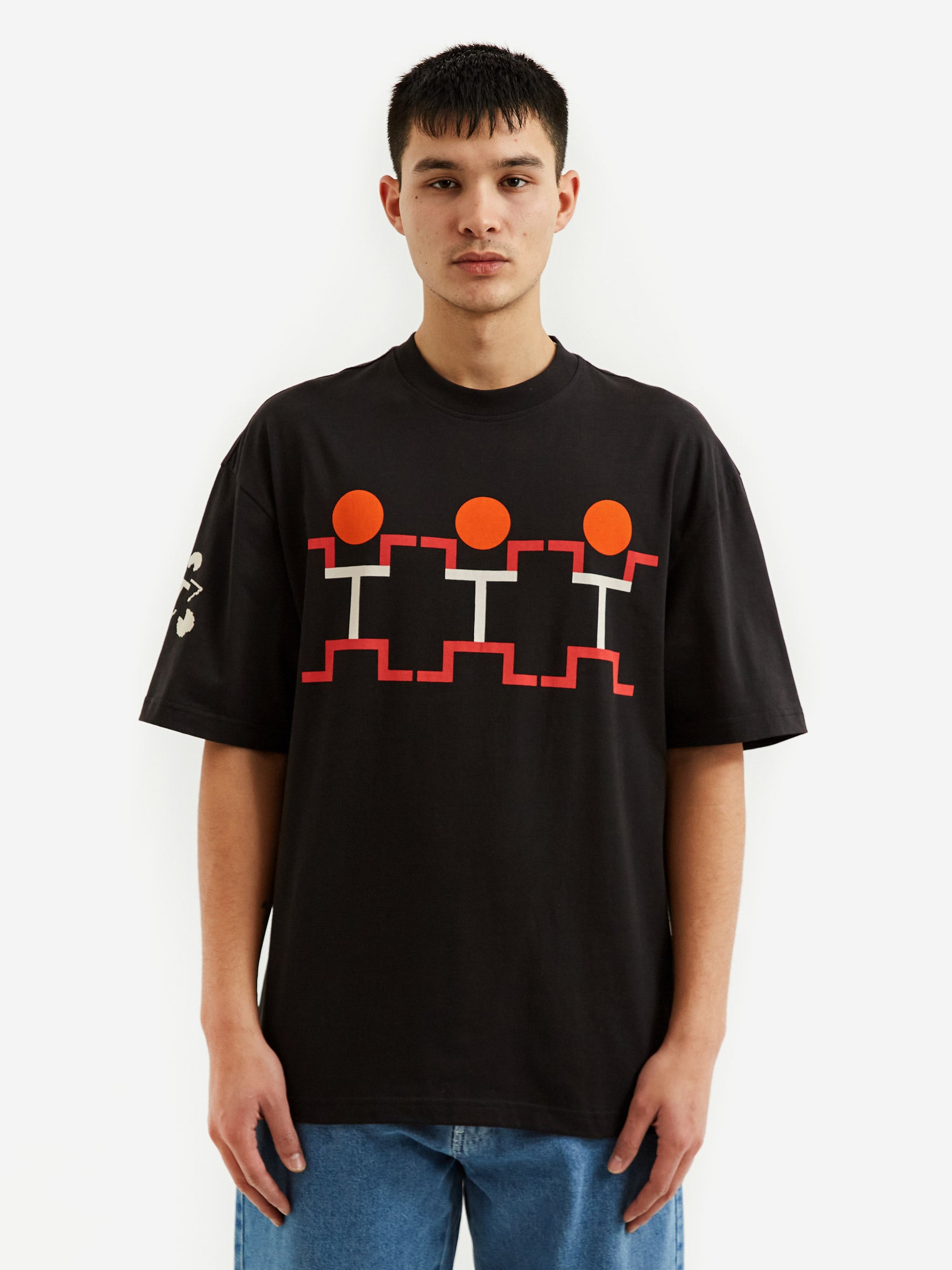 The Trilogy Tapes Three People SS T-Shirt - Black – Goodhood
