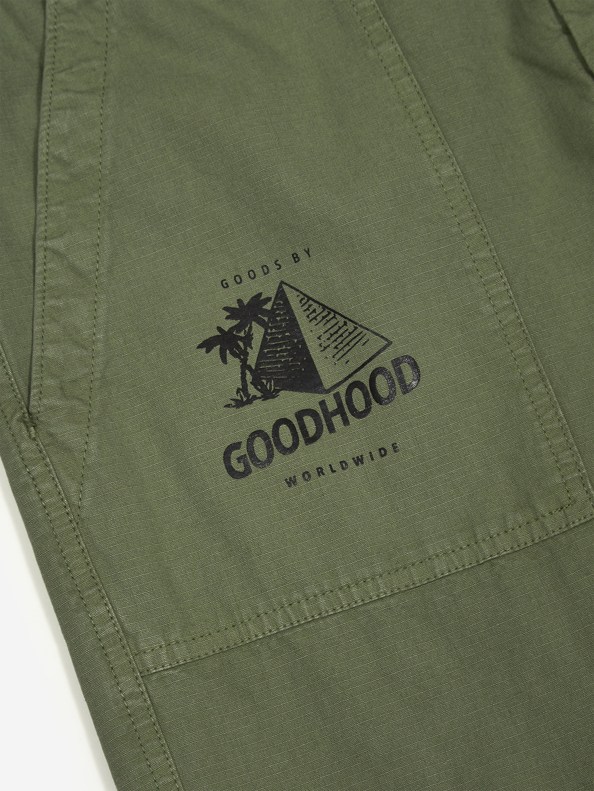 Goodhood Worldwide Military Fatigue Pant - Olive