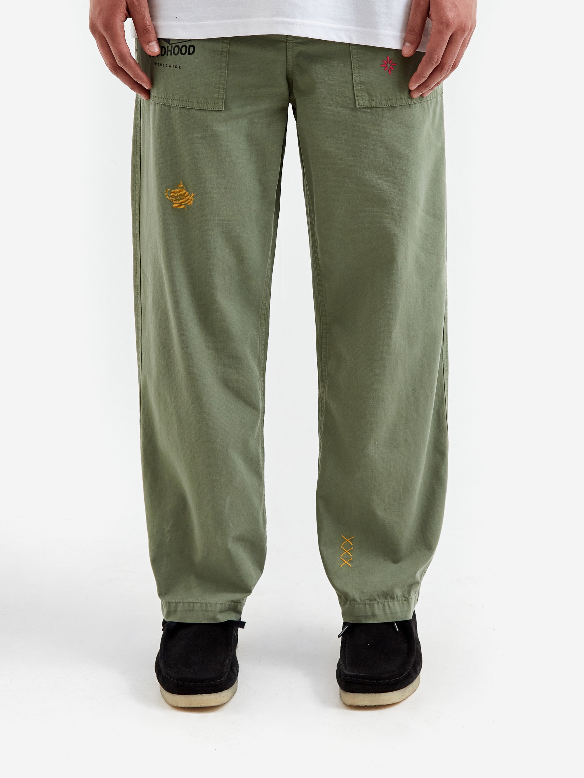 Goodhood Worldwide Military Fatigue Pant - Olive