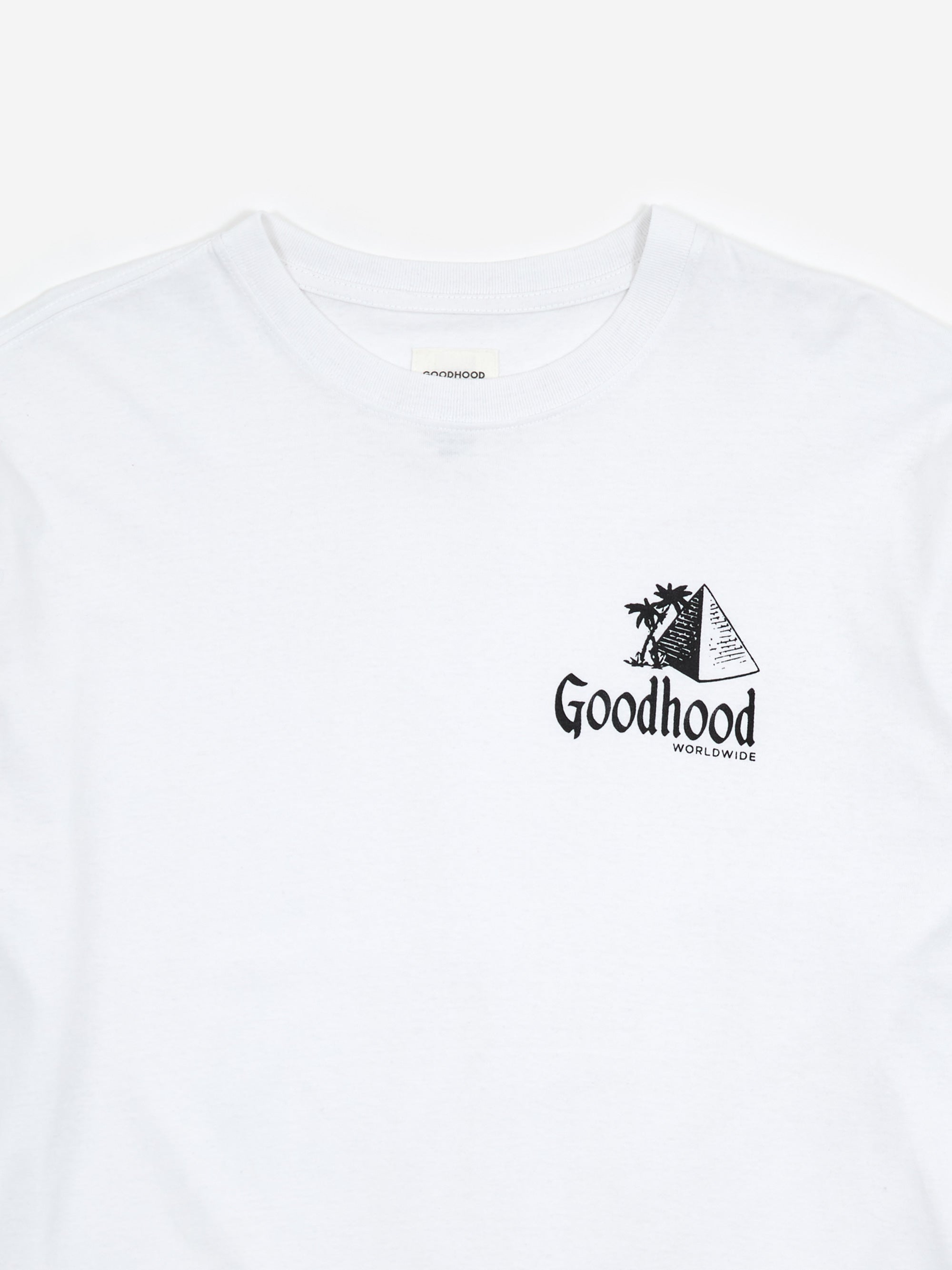 Goodhood Worldwide Pyramid Longsleeve T-Shirt - White