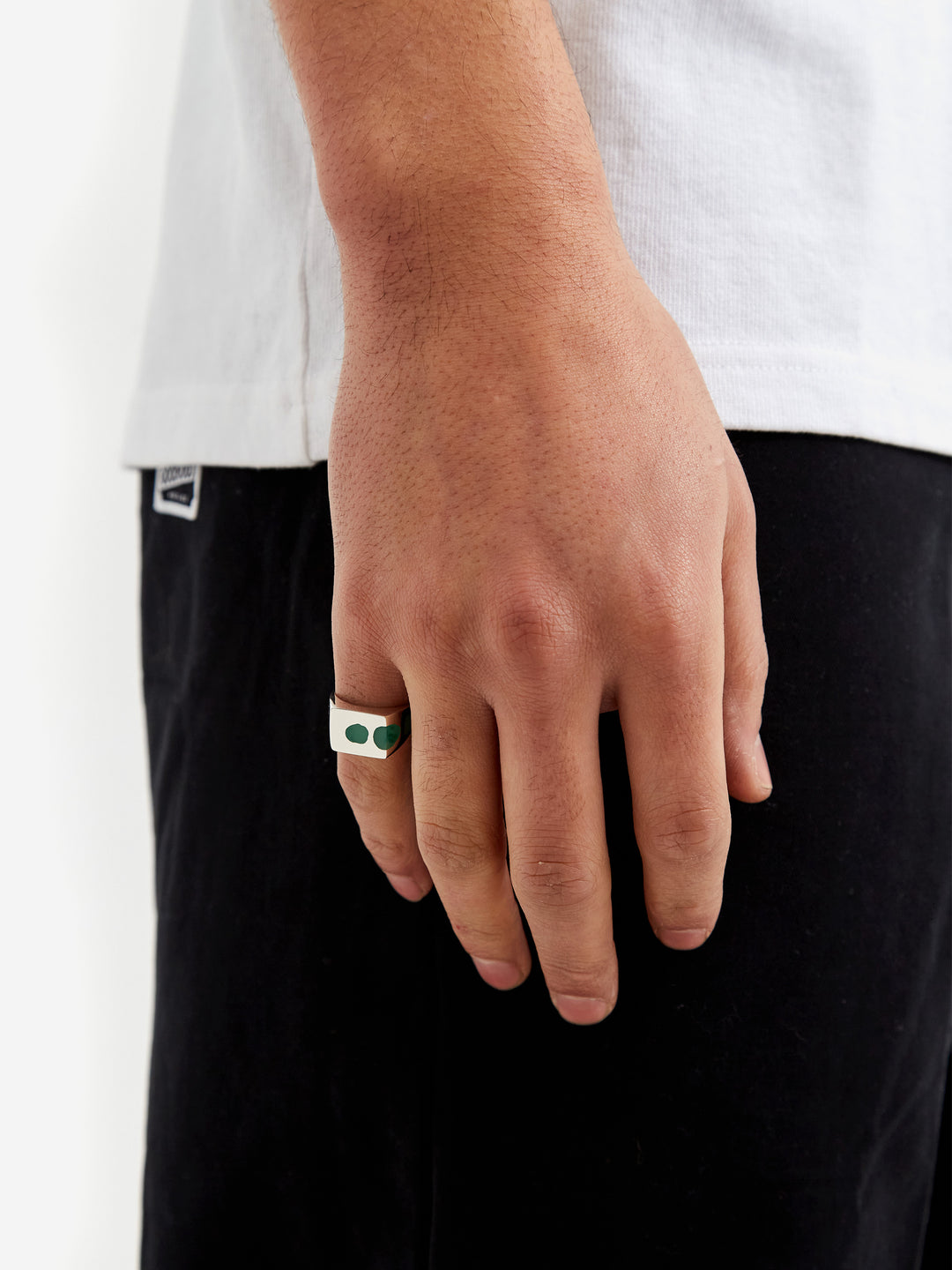 Ellie Mercer Three Circles Ring - Green – Goodhood