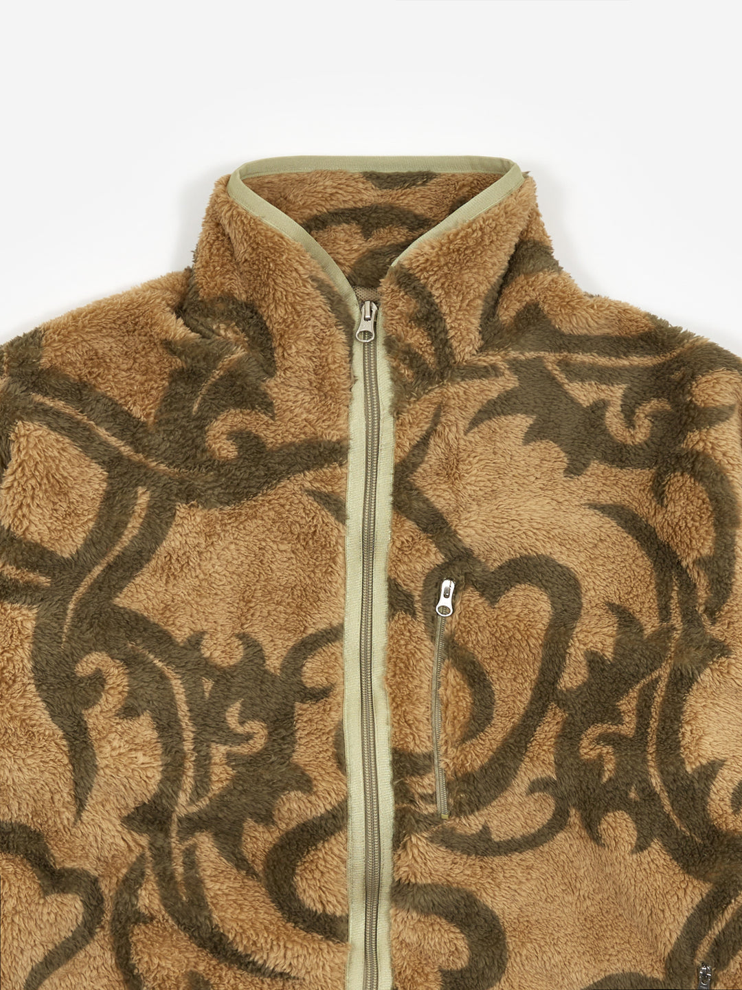 Flagstuff Tribal Camo Fleece Jacket - Beige – Goodhood