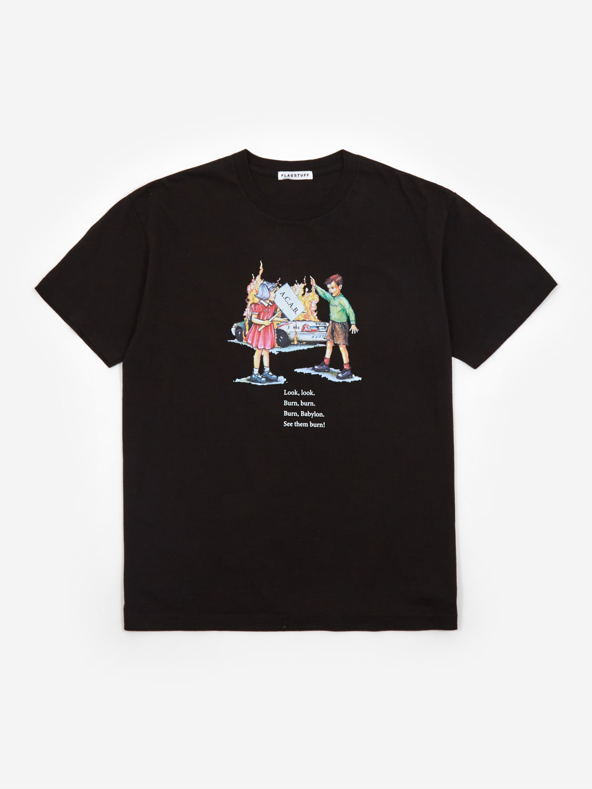 Flagstuff Babylon Tee - Black – Goodhood