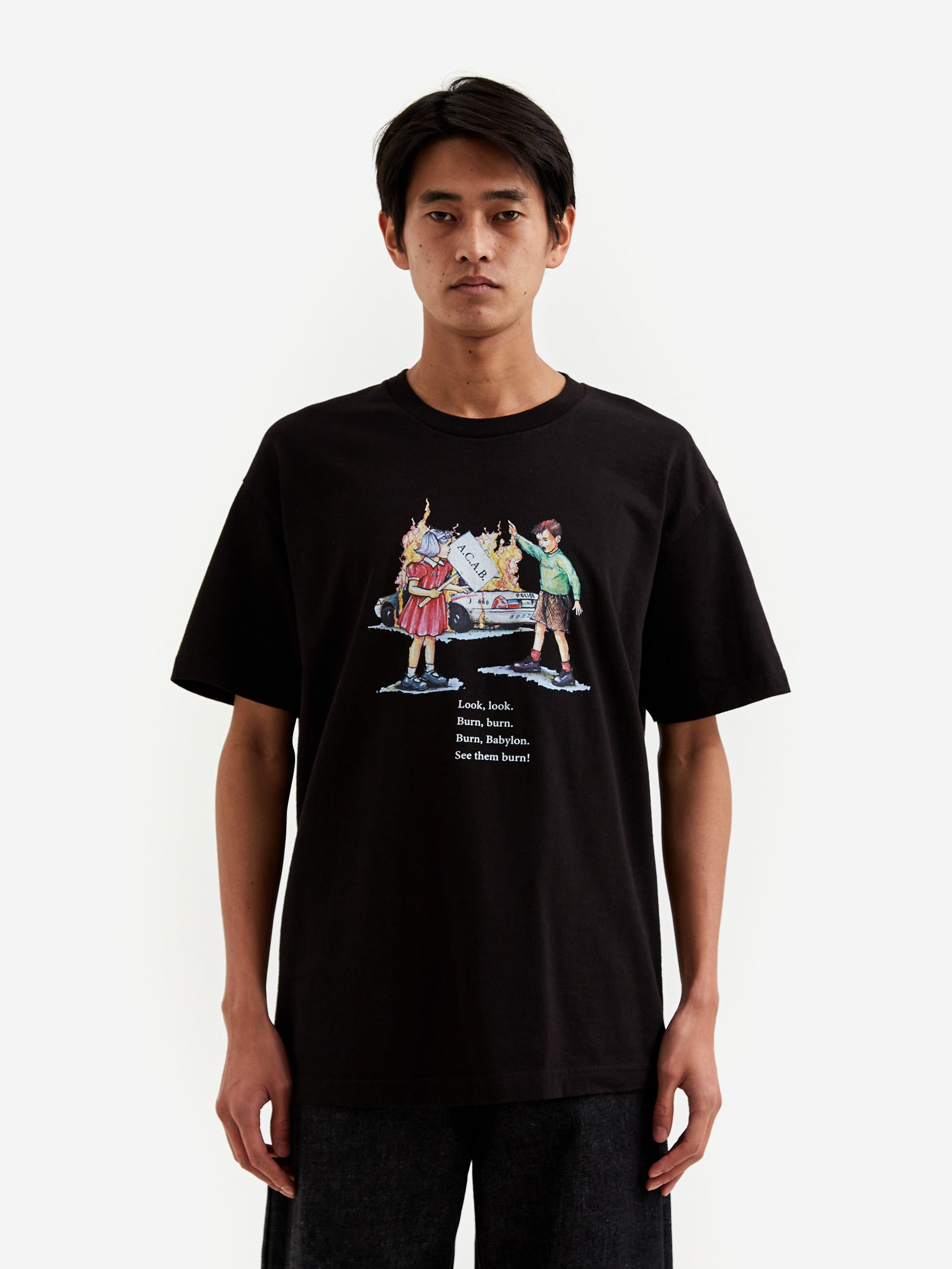 Flagstuff Babylon Tee - Black – Goodhood