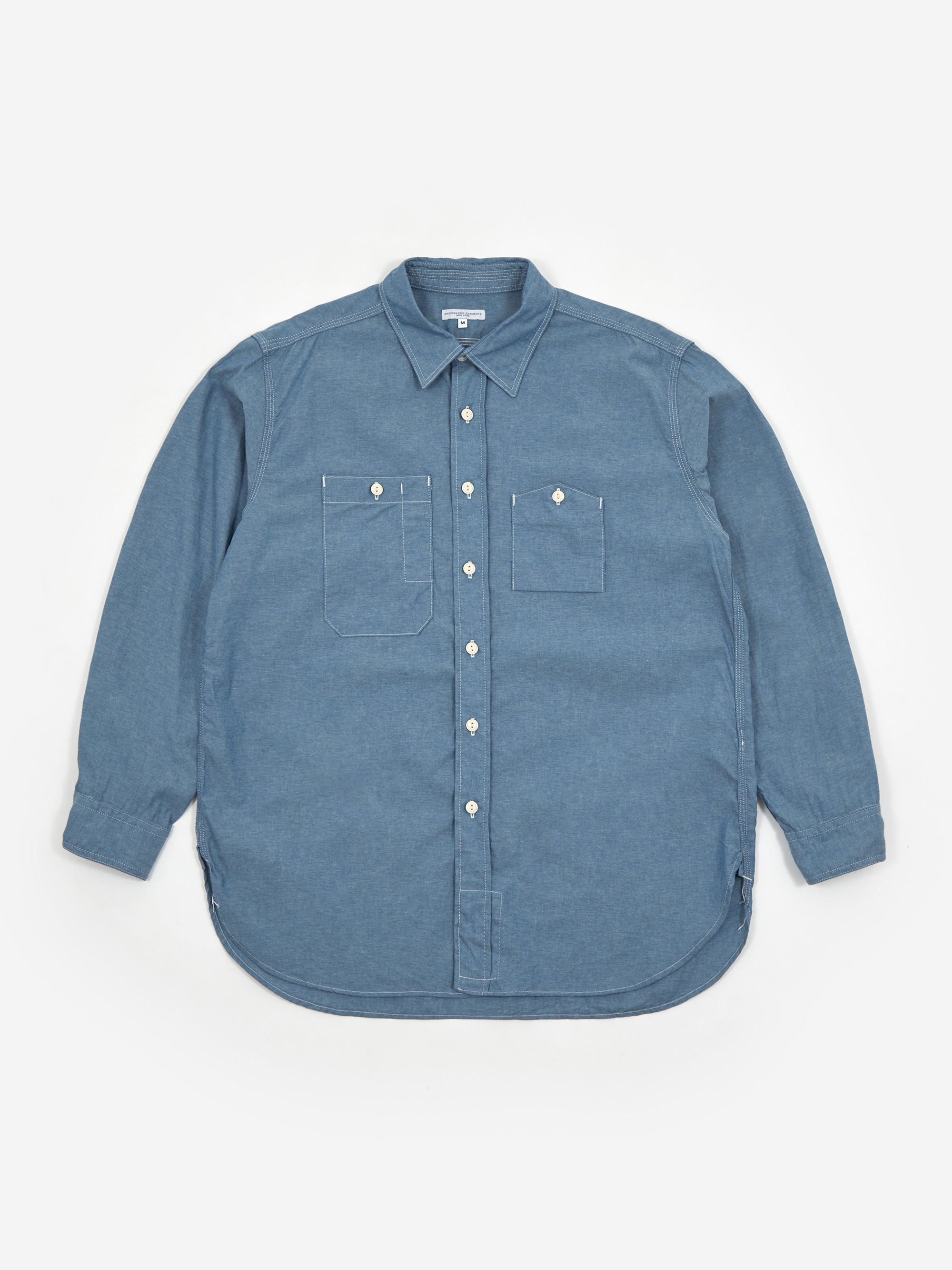 Engineered Garments Work Shirt - Light Blue Cotton Chambray – Goodhood