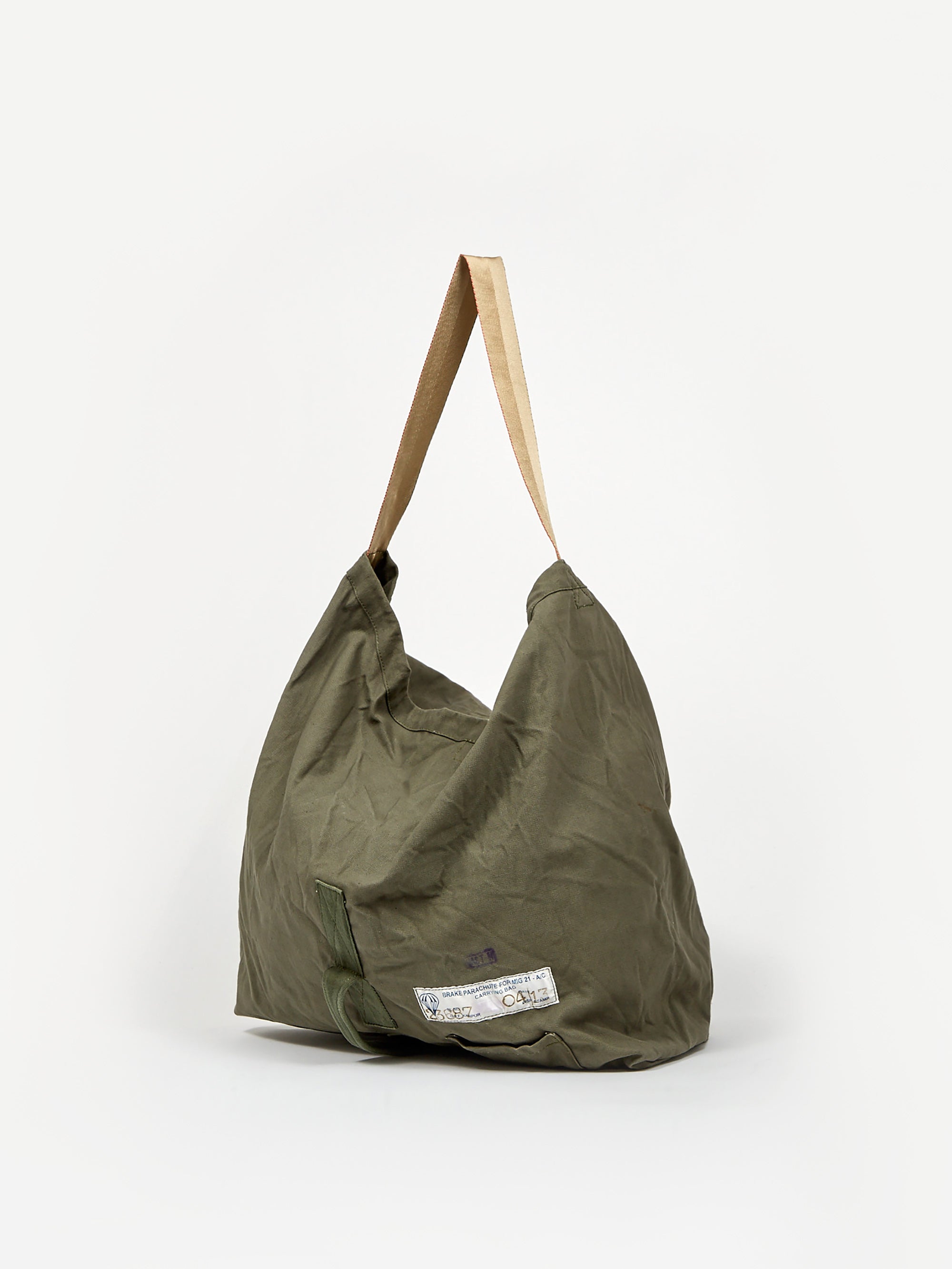 Puebco Vintage Material Shoulder Bag - Khaki – Goodhood