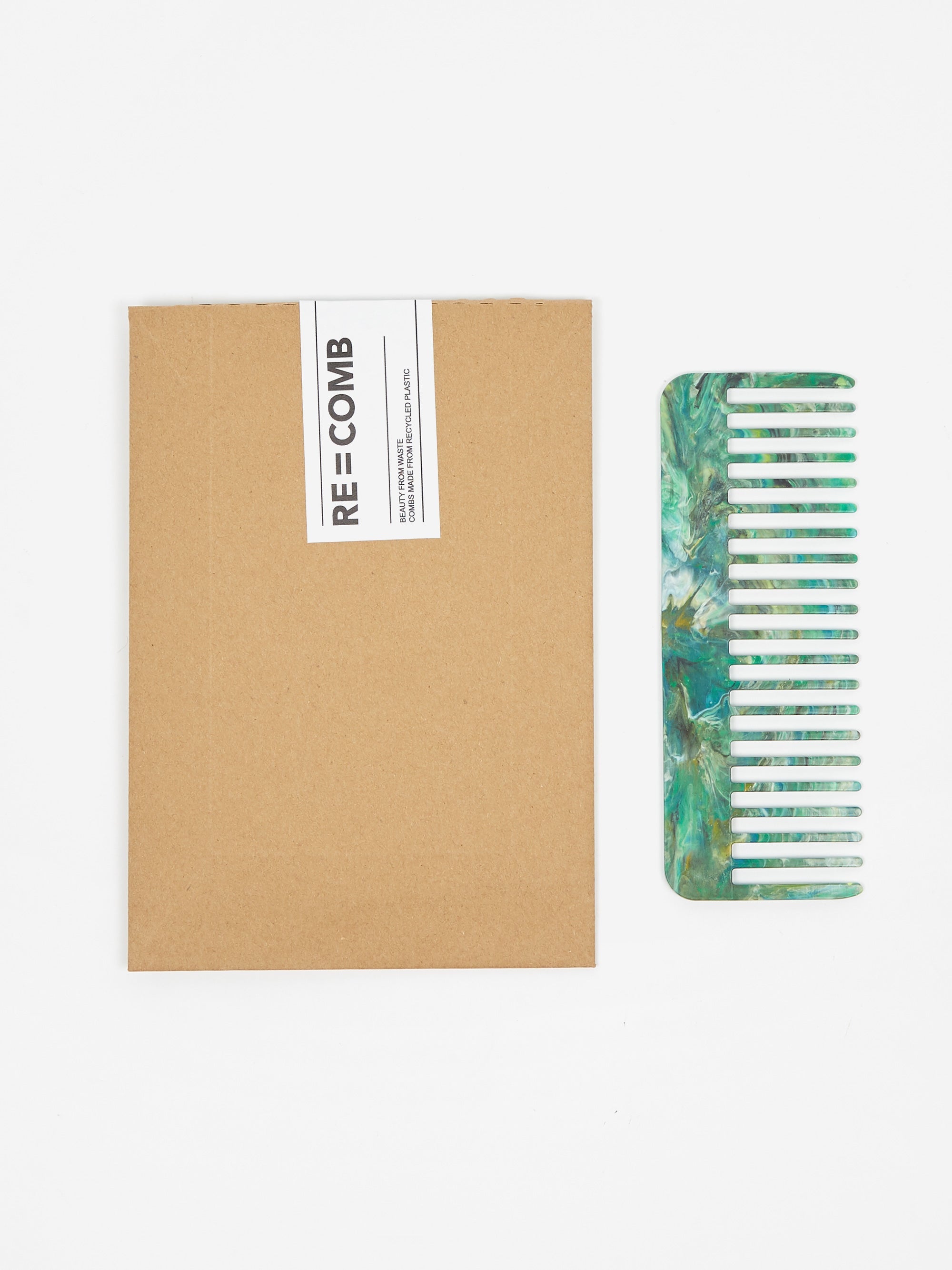RE=COMB Recycled Plastic Hair Comb - Marbled Cool – Goodhood