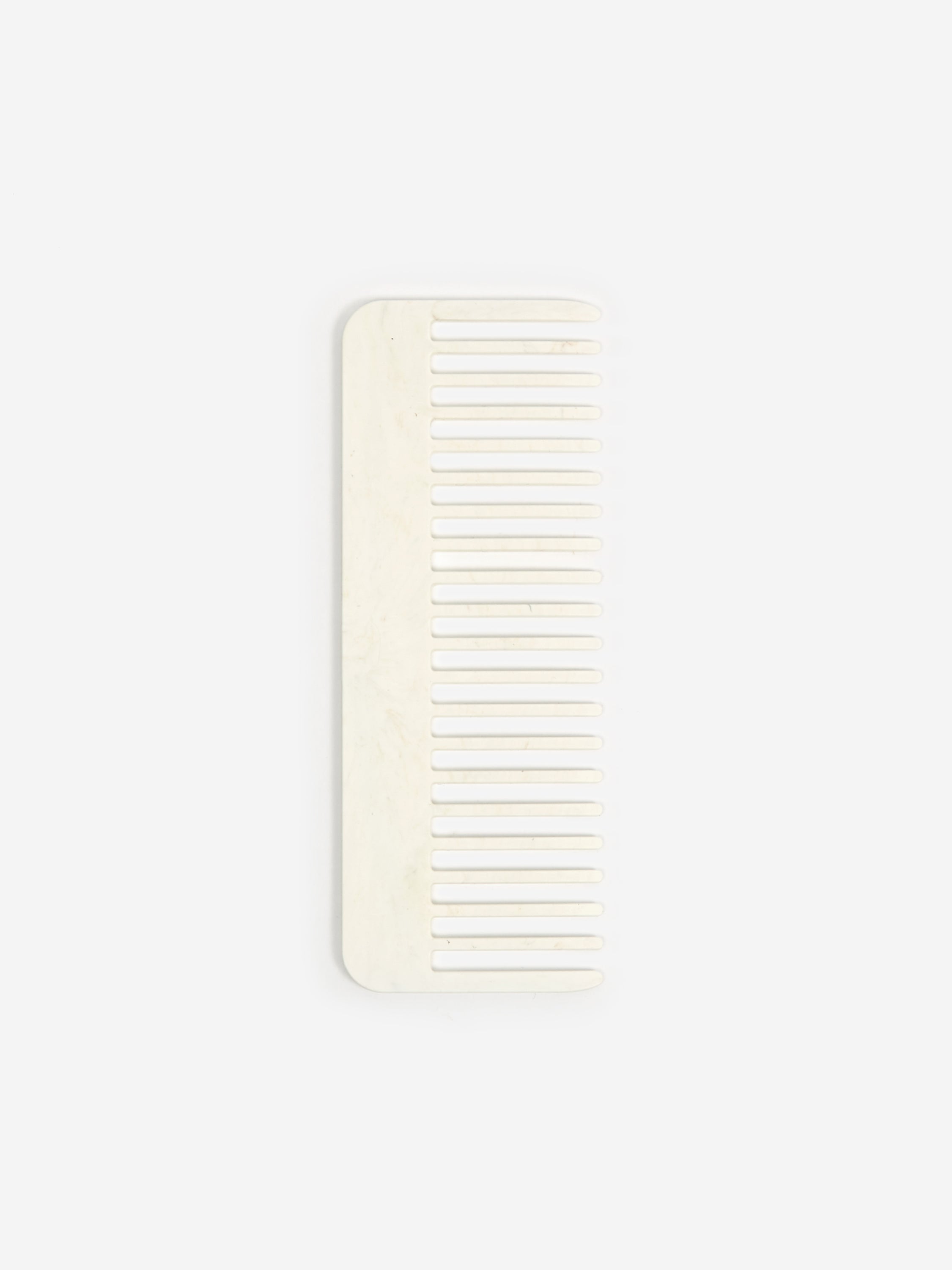 RE=COMB Recycled Plastic Hair Comb - Chalk | Goodhood