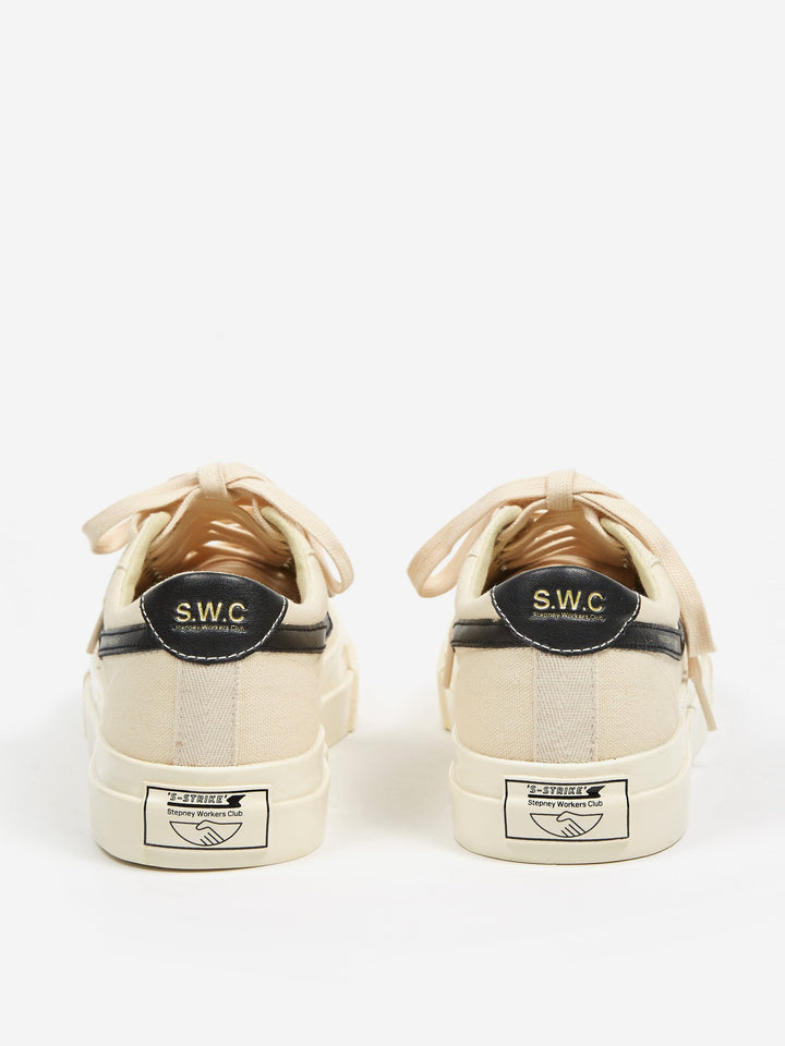 S.W.C Stepney Workers Club Dellow S-Strike Canvas - Ecru/Black – Goodhood