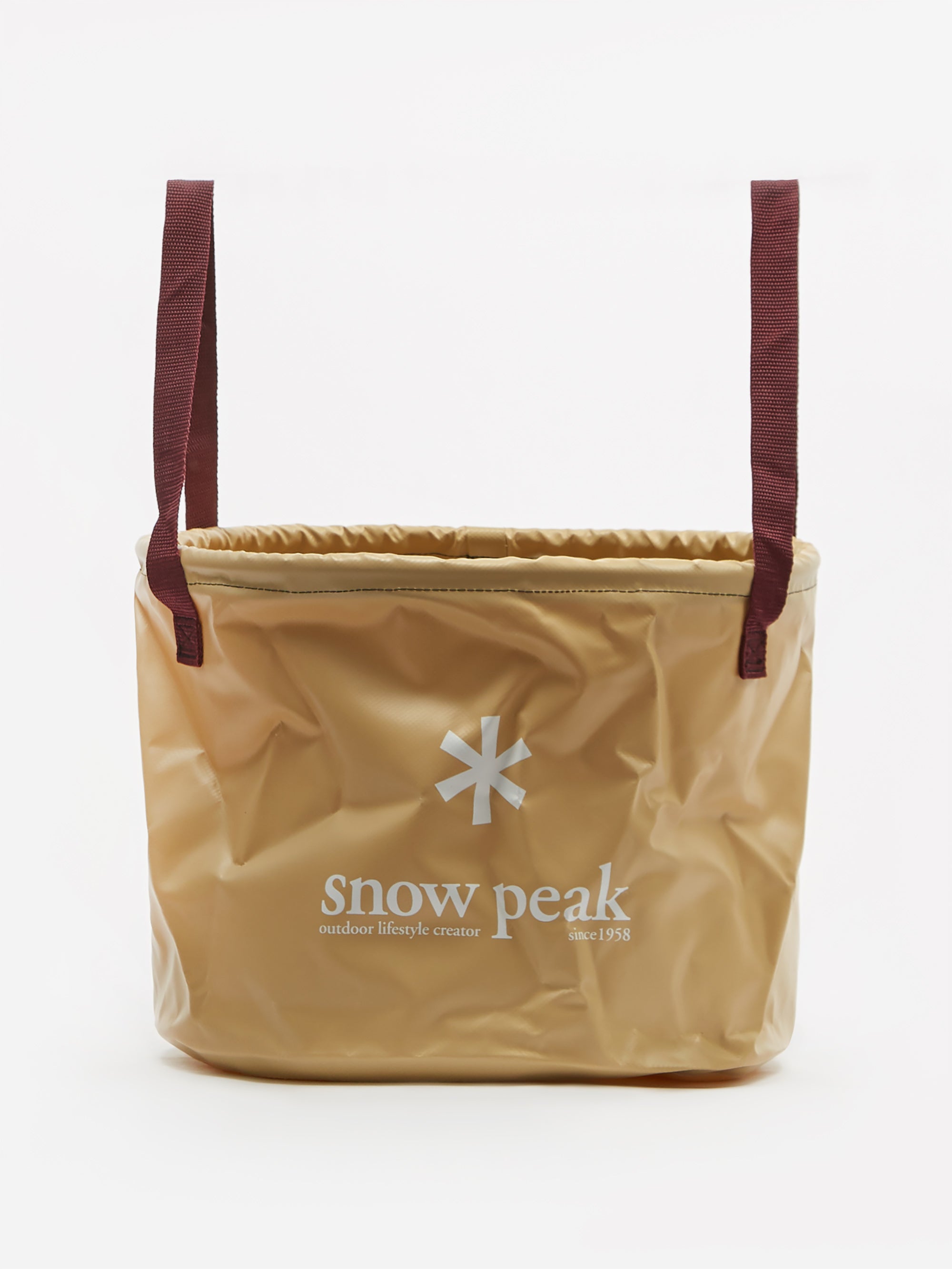 Snow Peak Jumbo Camping Bucket - Brown | Goodhood
