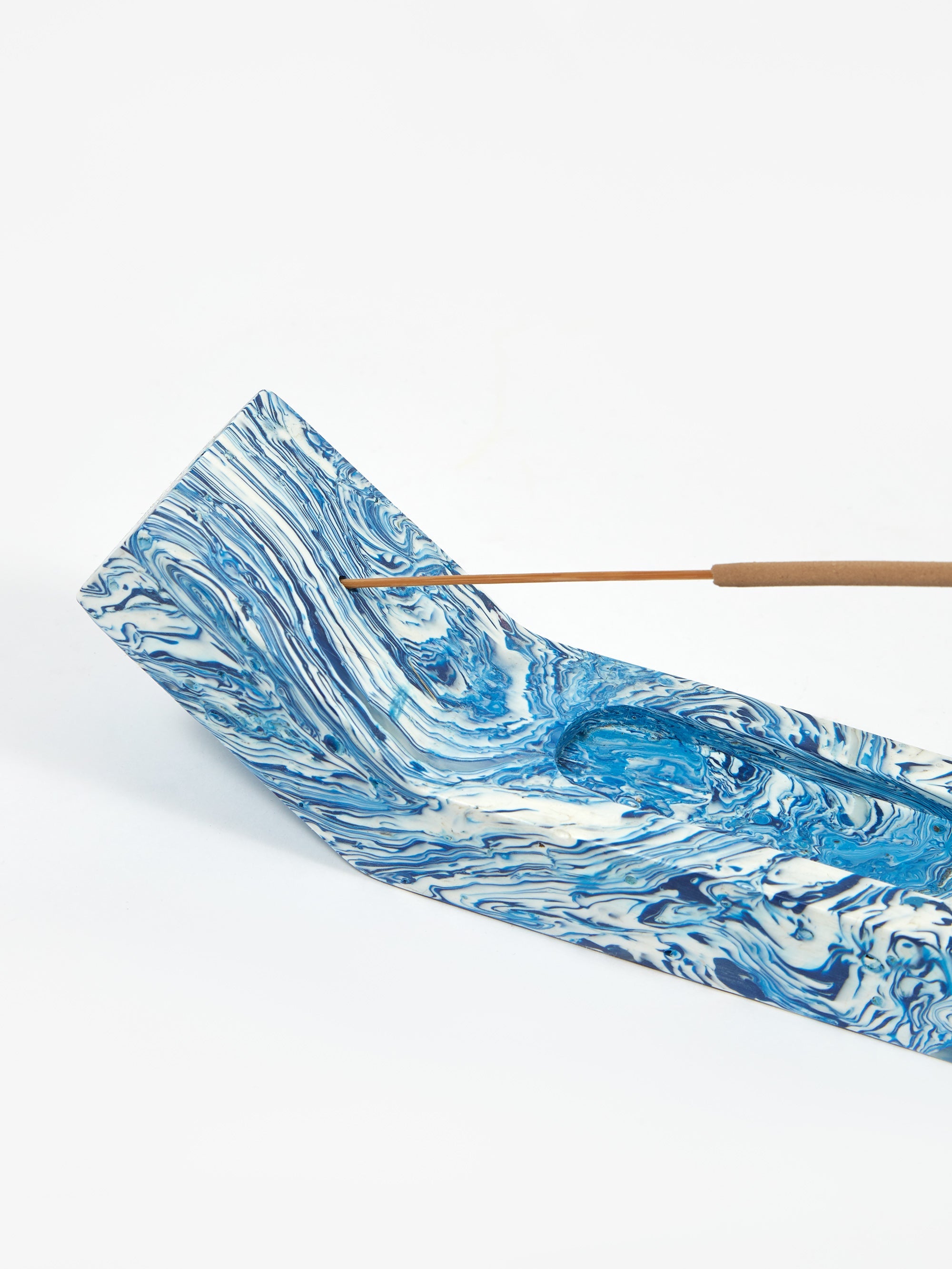 Space Available Incense Sculpture - Blue Swirl | Goodhood