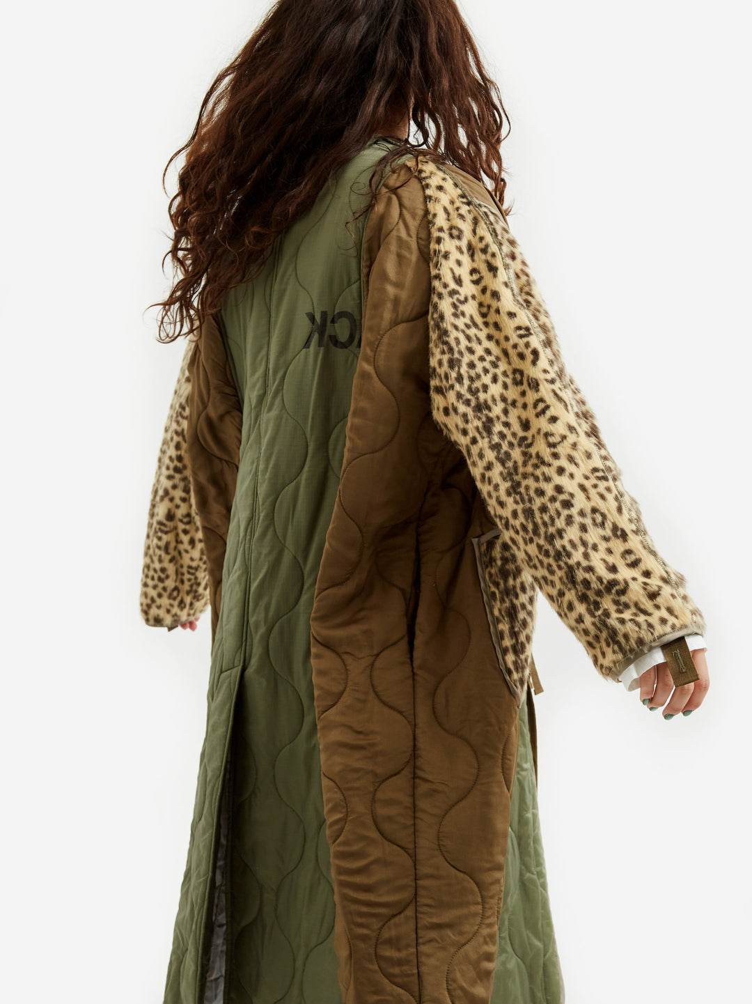 Stand Alone Leopard Military Quilted Coat - Khaki – Goodhood