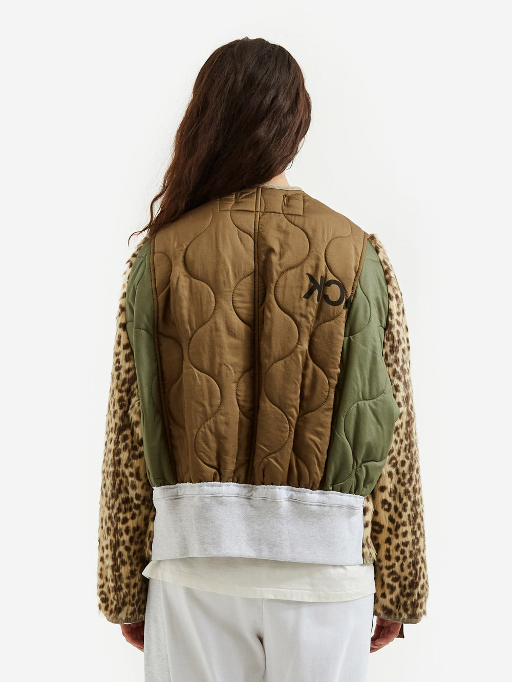 Stand Alone Leopard Military Quilted Jacket - Khaki – Goodhood