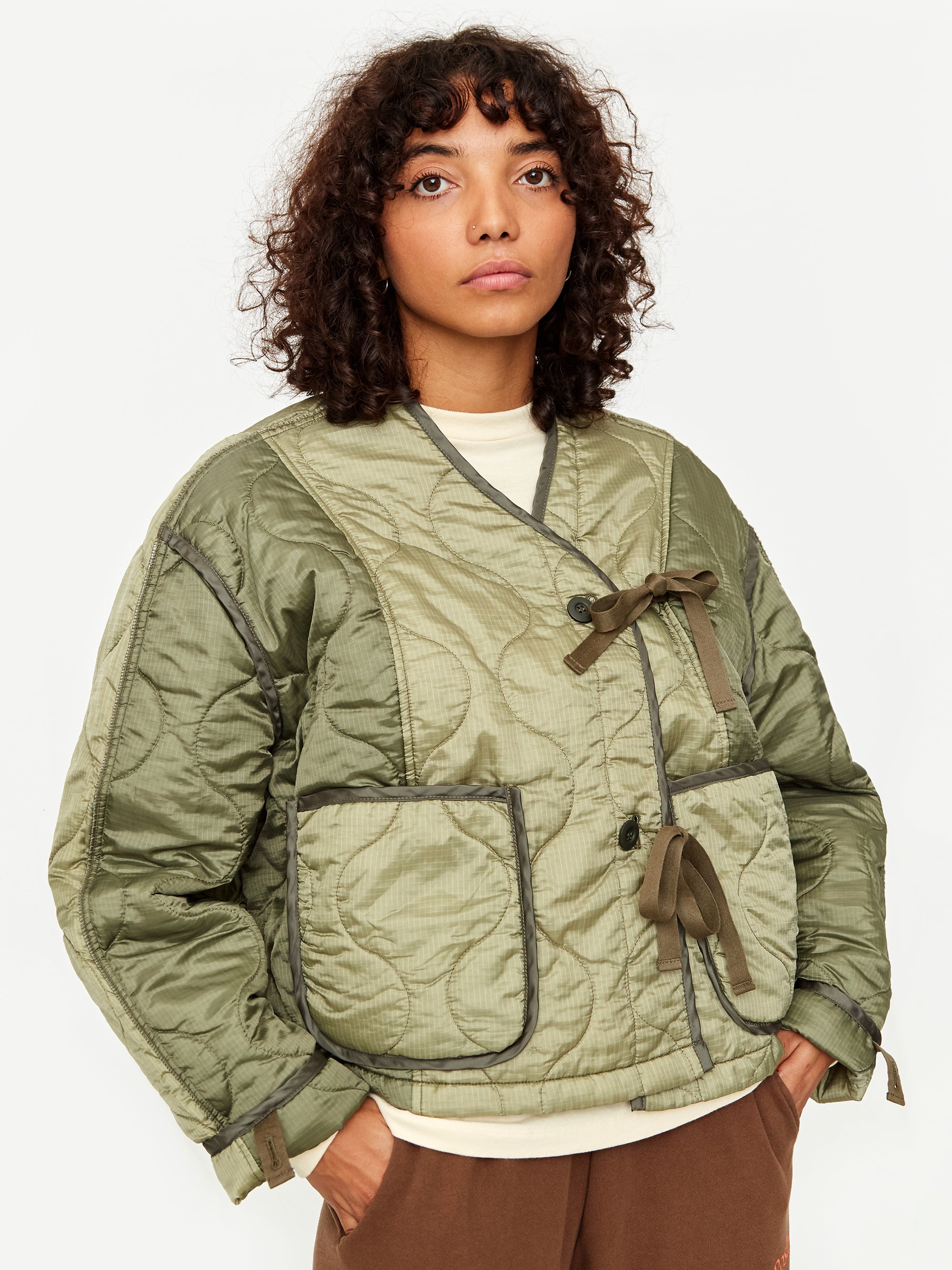 Stand Alone Printed Back Liner Jacket - Khaki – Goodhood
