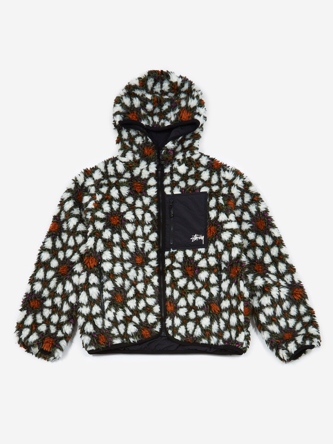 Stussy Pattern Sherpa Jacket - Natural – Goodhood