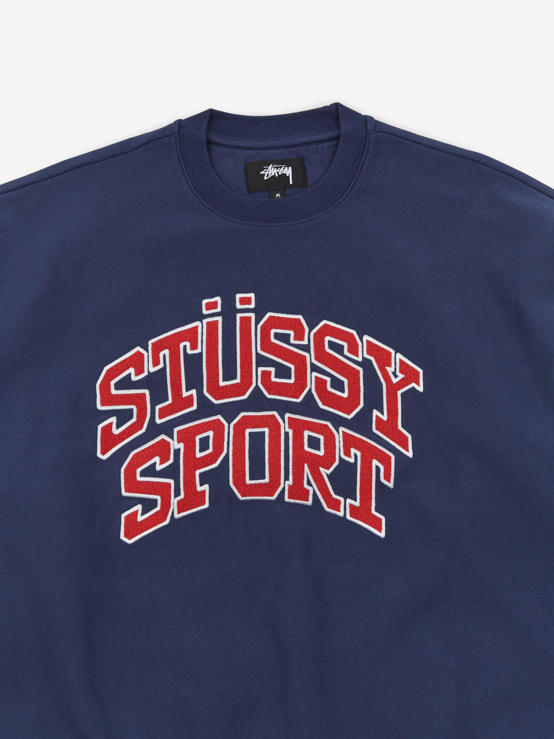 Stussy Relaxed Oversized Crew - Navy – Goodhood