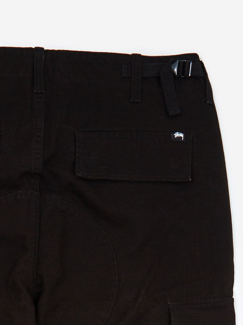 Stussy Ripstop Surplus Cargo - Black – Goodhood
