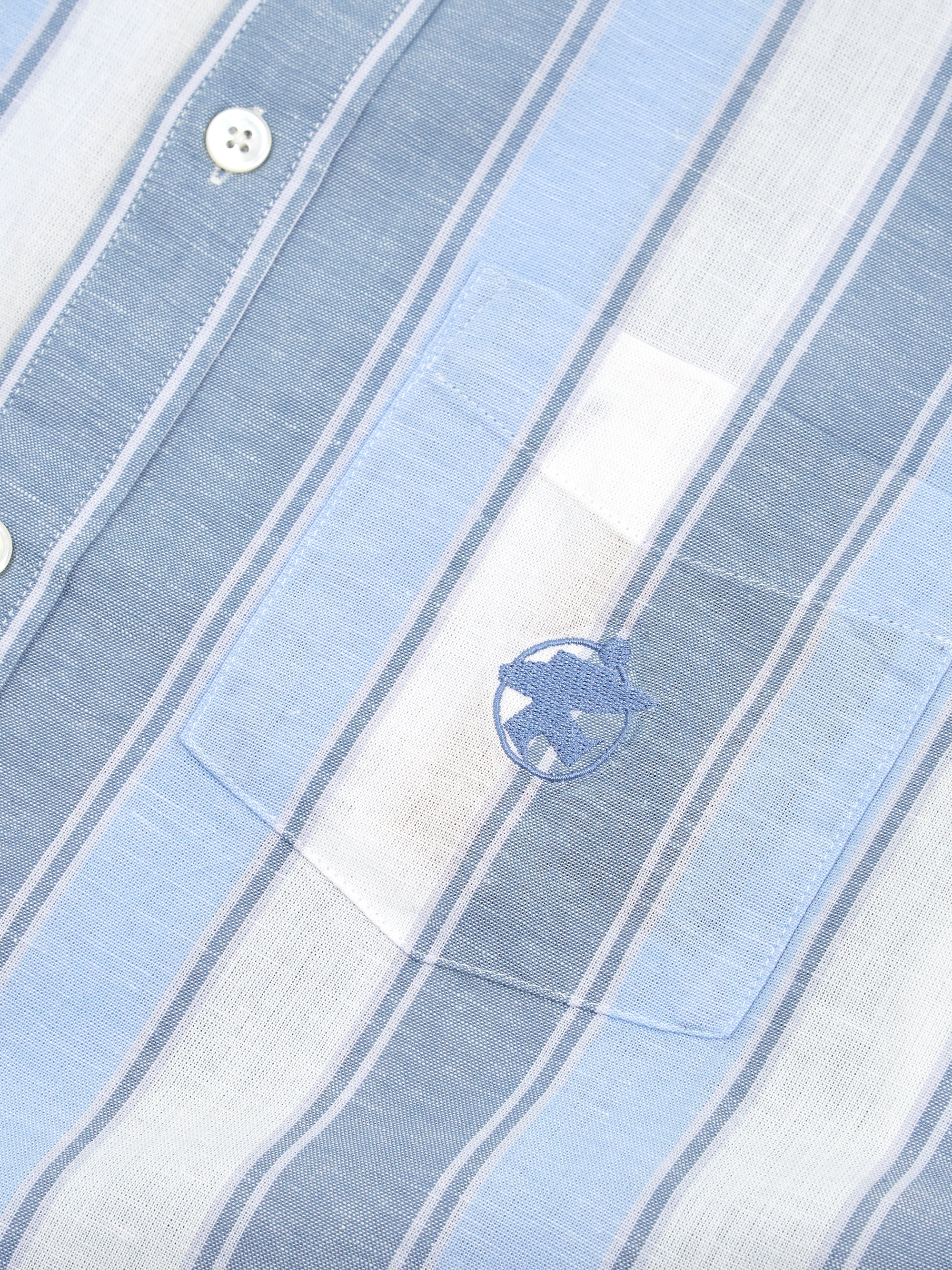 Stussy Wide Striped Shirt - Blue Stripe – Goodhood