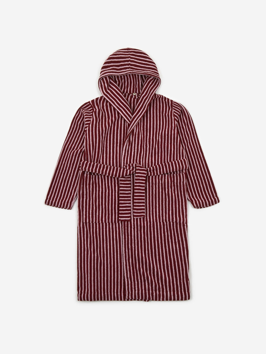 TEKLA Hooded Bath Robe - Red Rose – Goodhood
